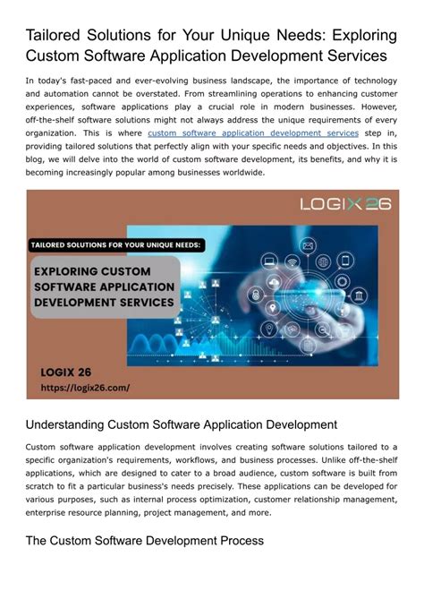 Ppt Tailored Solutions For Your Unique Needs Exploring Custom