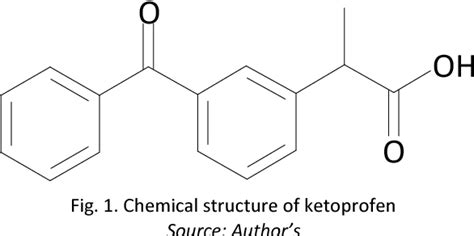 Ketoprofen Structure