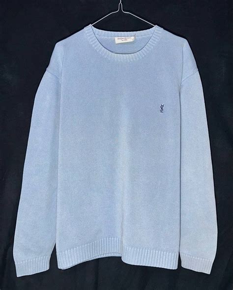 Vintage Vintage Yves Saint Laurent Ysl Old Money Knit Sweater Logo