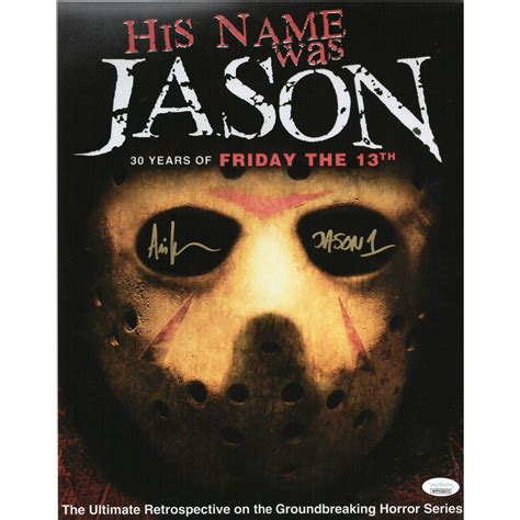 Ari Lehman Autograph 11x14 Photo Friday The 13th Jason Voorhees Signed