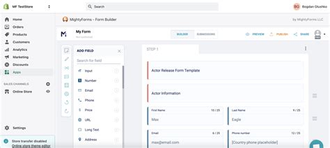 How to Add a Custom Contact Form to Shopify - MightyForms