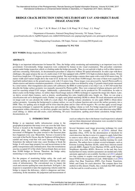 Pdf Bridge Crack Detection Using Multi Rotary Uav And Object Base
