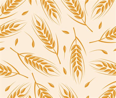 Wheat Seamless Pattern Design 18895082 Vector Art At Vecteezy
