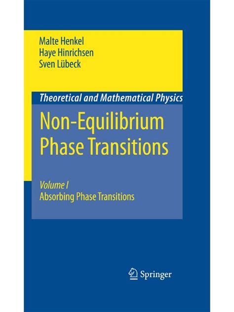 Pub Non Equilibrium Phase Transitions Absorbing Phase Pdf Pdf Phase Transition Non