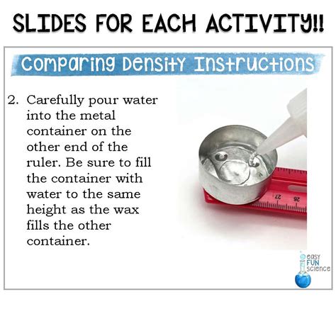 Easy Density Experiments Editable Digital Made By Teachers