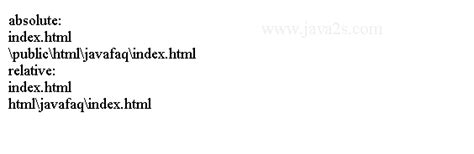 Java I O How To Create Absolute Path And Relative Path
