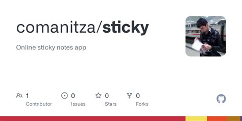Github Comanitza Sticky Online Sticky Notes App