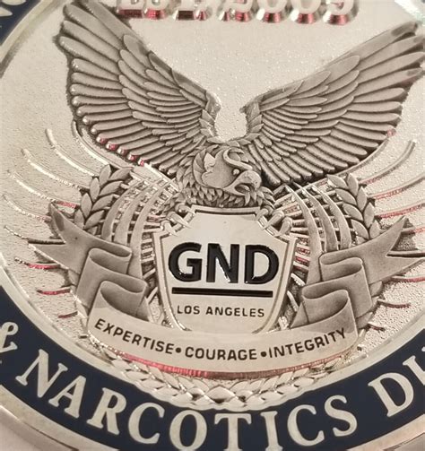 Lapd Gang Narcotics Challenge Coin Lapd Gangs Narcotics New 1 3 4