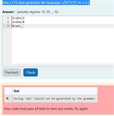 solved give a cfg that generates the language { akbmanak m