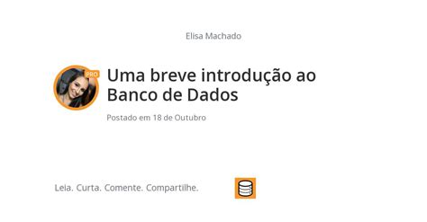 uma breve introdução ao banco de dados