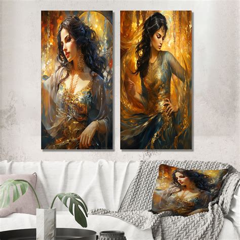 Lark Manor Middle Eastern Belly Dancer Movements Dance Wall Decor Set