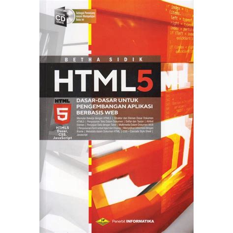 Jual HTML 5 Dasar Dasar Untuk Pengembangan Aplikasi Berbasis WEB CD