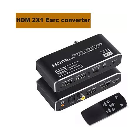 7 Hdmi Earc Adapter 4k 60hz Hdmi Earc Audio Extractor Switch 4k 60hz