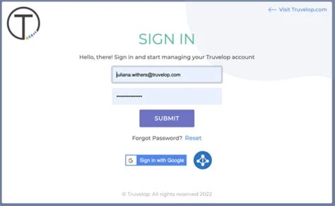 Azure Active Directorysso Truvelop Knowledge Center