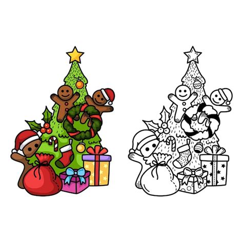 Premium Vector Hand Drawn Santa Claus Happy New Year And Merry