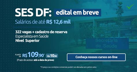 Concurso SES DF tudo sobre o edital da Secretaria de Saúde do Distrito Federal Aprova Concursos