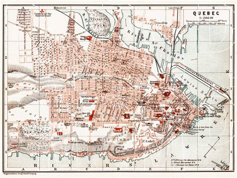 Old Map Of Quebec In Buy Vintage Map Replica Poster Print Or