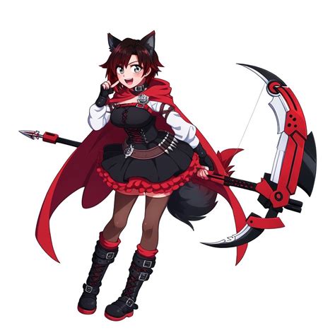 Ruby Rose As A Wolf Faunus By Shadowtrooper977 On Deviantart