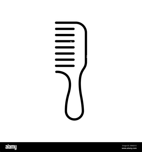 Comb Outline Vector Icon Stock Vector Image Art Alamy