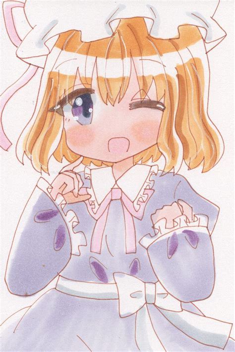 東方project 秘封倶楽部 マエリベリー・ハーン 手描きイラスト アナログ By メルカリ