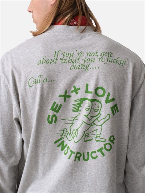 Sexlove Instructor Sweatshirt Gray Melange Sweatshirt Shopi Go