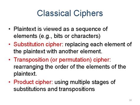 Classical Encryption Techniques Cse 651 Introduction To Network