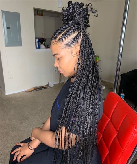Great Half Up Down Braids Hairstyles For Black Women Spring Break