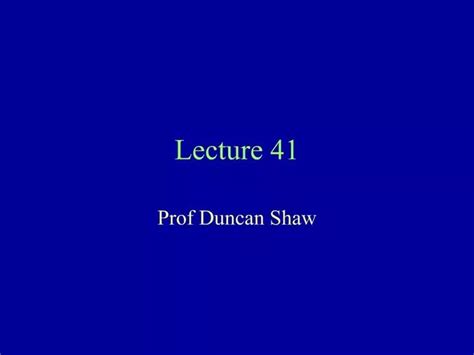 Ppt Lecture 41 Powerpoint Presentation Free Download Id782369