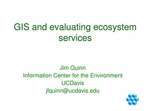 Ppt Gis And Evaluating Ecosystem Services Powerpoint Presentation Free Download Id1447184