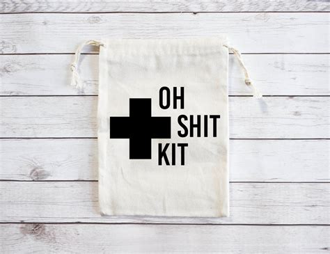 Oh Shit Hangover Kit Personalized Bachelorette Party Favors Bridal