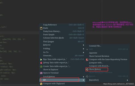 Gitwebstorm 简便方法：查看文件被修改代码记录webstorm 显示修改人 Csdn博客