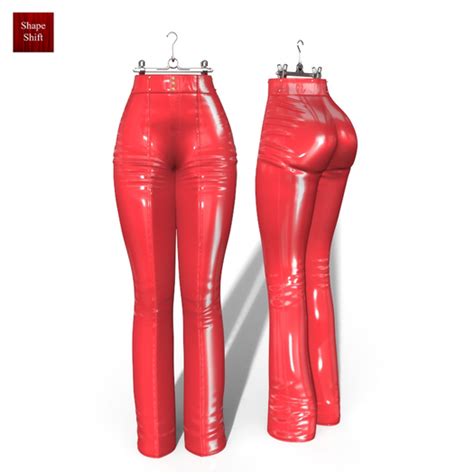 Second Life Marketplace Fuchsia Latex Trousers Reborn