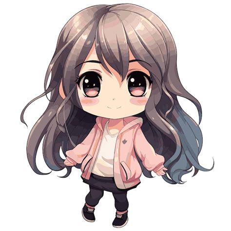 Premium Vector Cute Chibi Anime Girl Vector Art