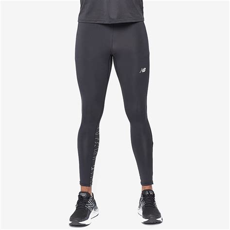 New Balance Printed Accelerate Tight Black Mens Clothing Pro