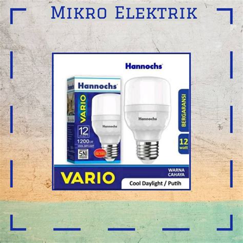 Jual Hannochs Lampu Led Vario Watt Cahaya Putih Indonesia Shopee Indonesia