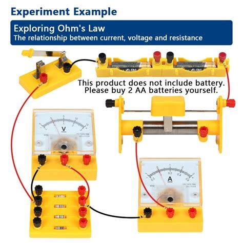 Diy Electric Circuit Kit Electrical Experiment Set School Science Lab