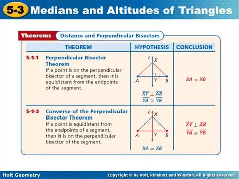 Ppt Example 1c Applying The Perpendicular Bisector Theorem And