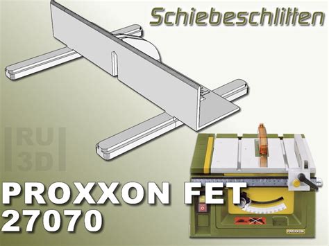 Sliding Carriage F Proxxon Fet 27070 Table Saw Etsy