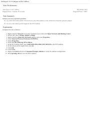 Lab4 2 Pdf 9 21 2018 TestOut LabSim Lab Report 4 2 3 Configure IPv6 Your Performance Your