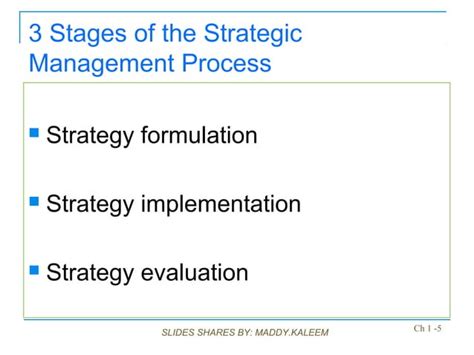 Strategic Management Concepts And Cases Ch 01 Ppt Business Administration Business