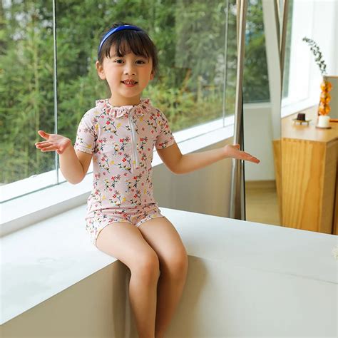 2022 Wholesale Summer Bathing Suit Zipper Up Style Girls Bathing Suits