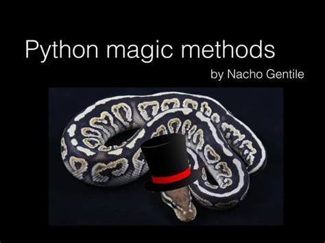 Python Magic Methods A Practical Example Pdf