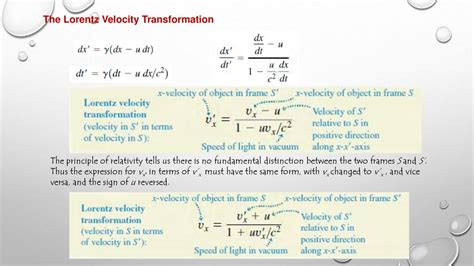 lorentz transformations ppt download