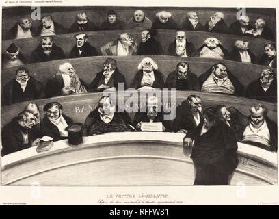 Honoré Daumier Le Ventre Legislatif Stock Photo Alamy