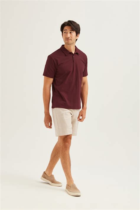 Cotton Button Front Polo Our Second Nature