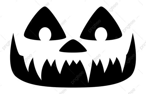 Halloween Pumpkin Face Silhouette Vector Png Halloween Pumpkin Face