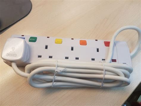 4 Way Power Socket Plug Extension Surge Protection Tv And Home Appliances Electrical Adaptors