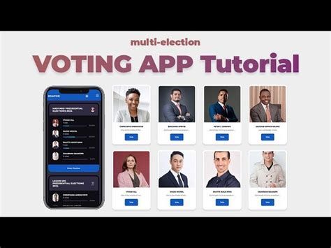 free video responsive react multi election voting app with redux