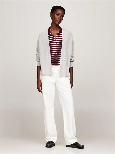 Offener Relaxed Fit Cardigan Mit Kaschmir Grau Tommy Hilfiger