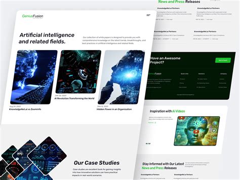 Genius Fusion Pitch Deck Ai Website Design Behance